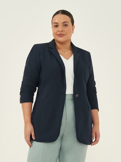 Blazer Feminino Plus Size Compre Em Até 10x Sem Juros Loja Principessa